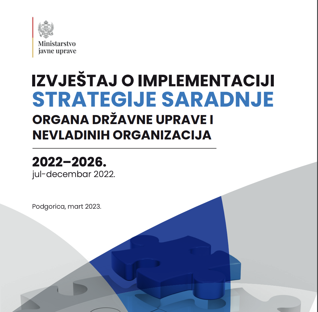 Usvojen Izvještaj o implementaciji Strategije saradnje organa državne uprave i NVO 2022-2026, za ...